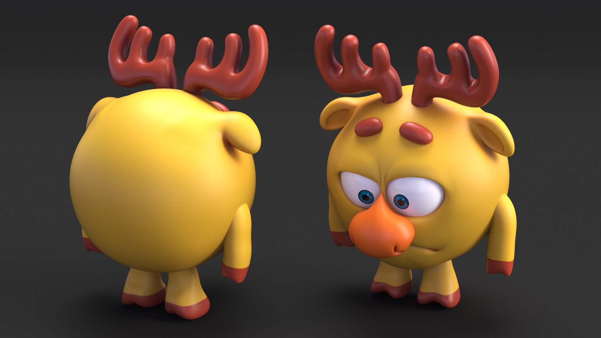 Cartoon Character Dokko Sad Pose Model - TurboSquid 2121365