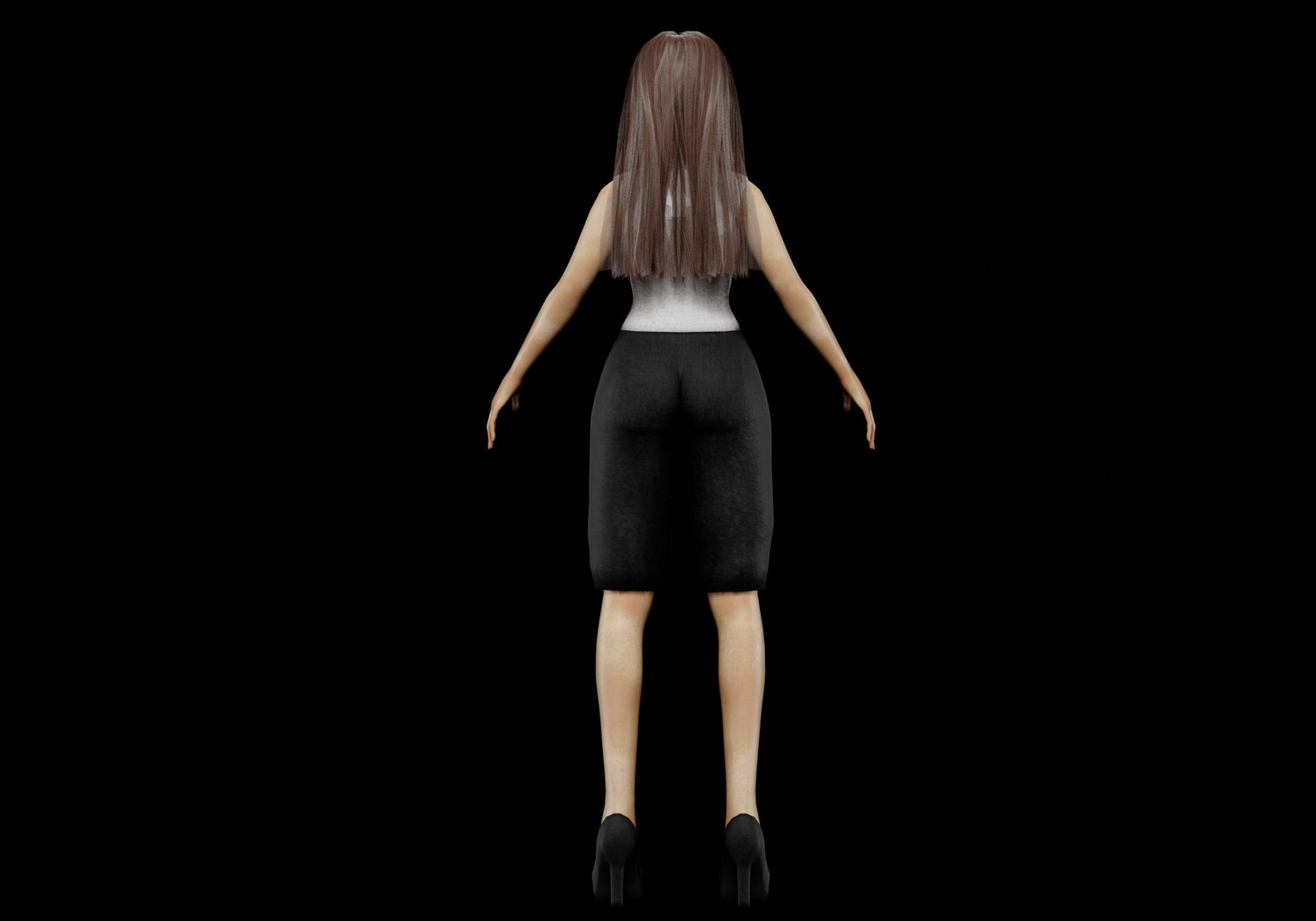 Young Basic Woman V29562 3D Model - TurboSquid 2260473