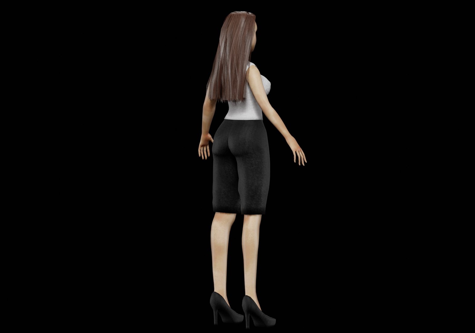 Young Basic Woman V29562 3D Model - TurboSquid 2260473