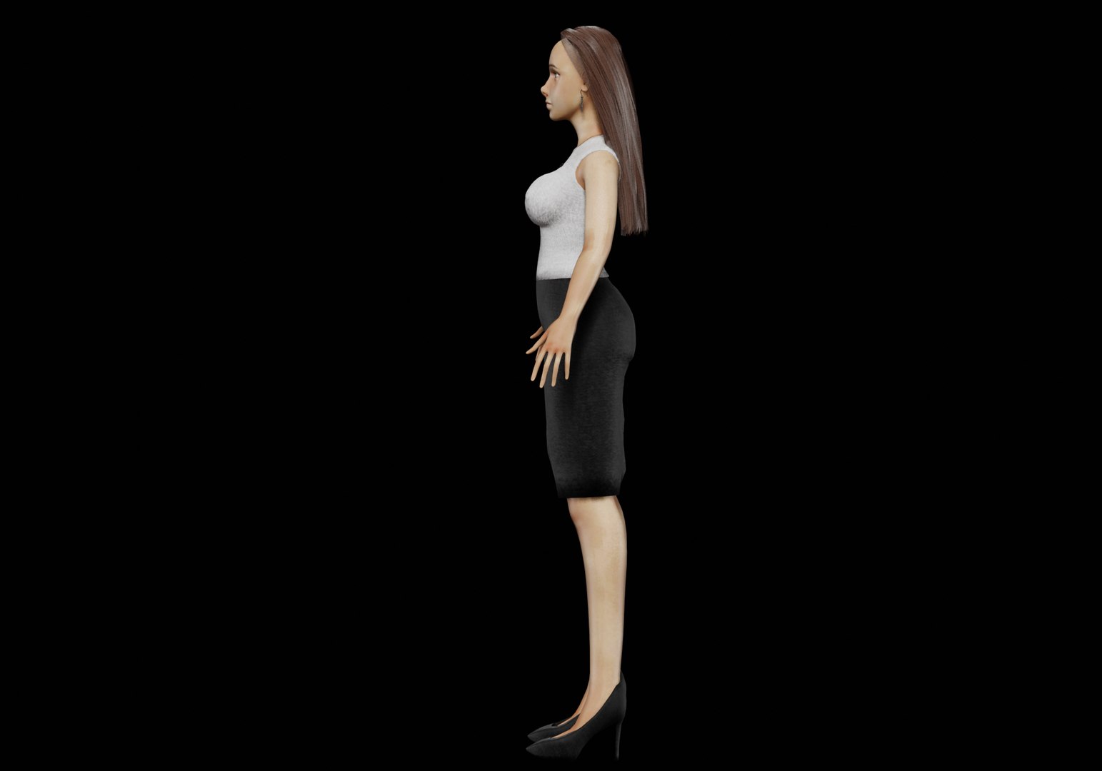 Young Basic Woman V29562 3D Model - TurboSquid 2260473