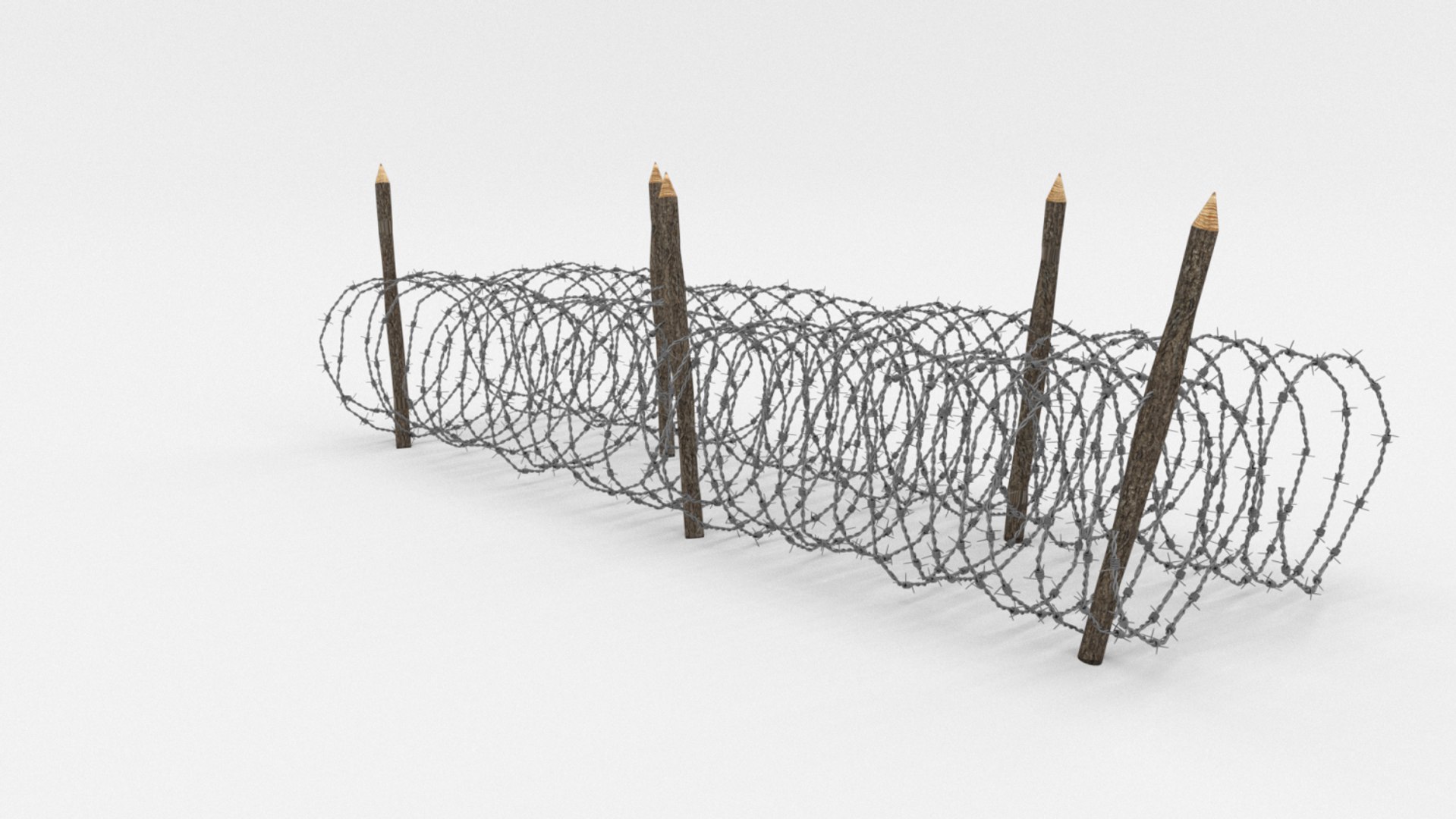 3D Barbed Wire Obstacle - TurboSquid 1191623