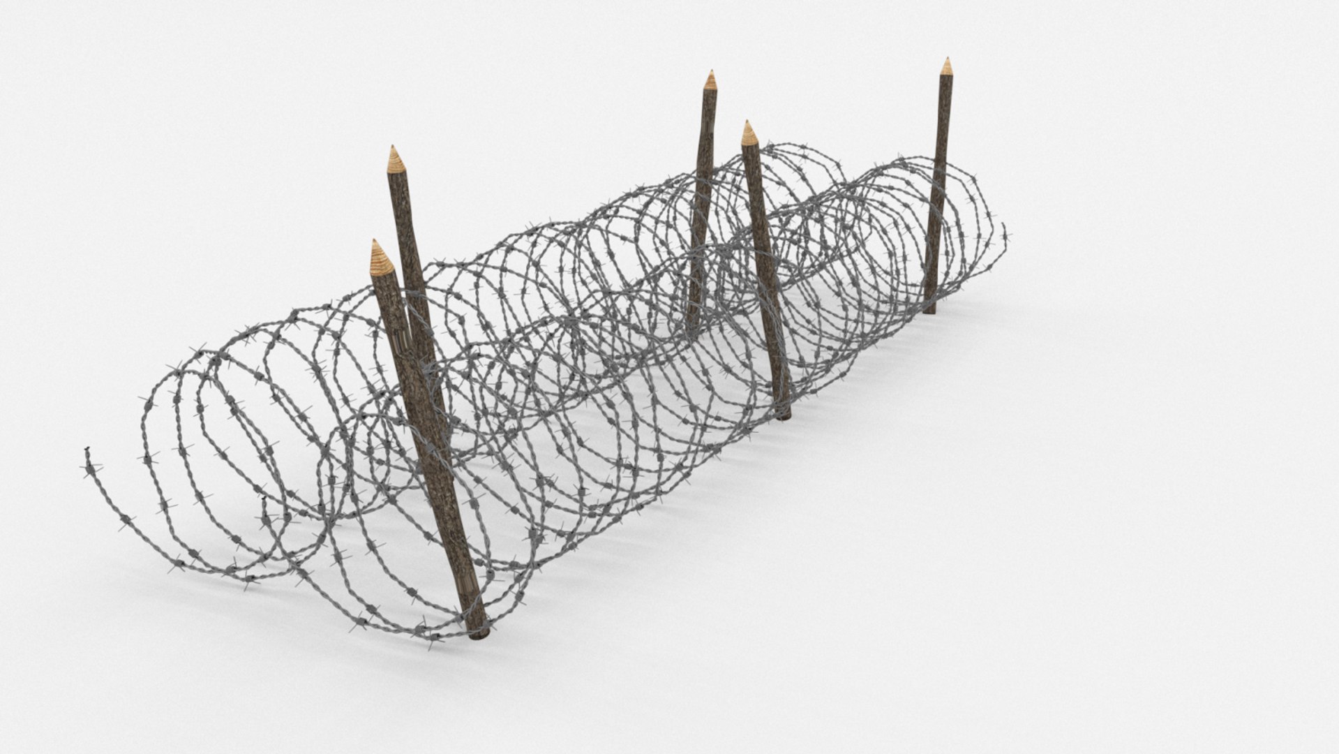 3D Barbed Wire Obstacle - TurboSquid 1191623