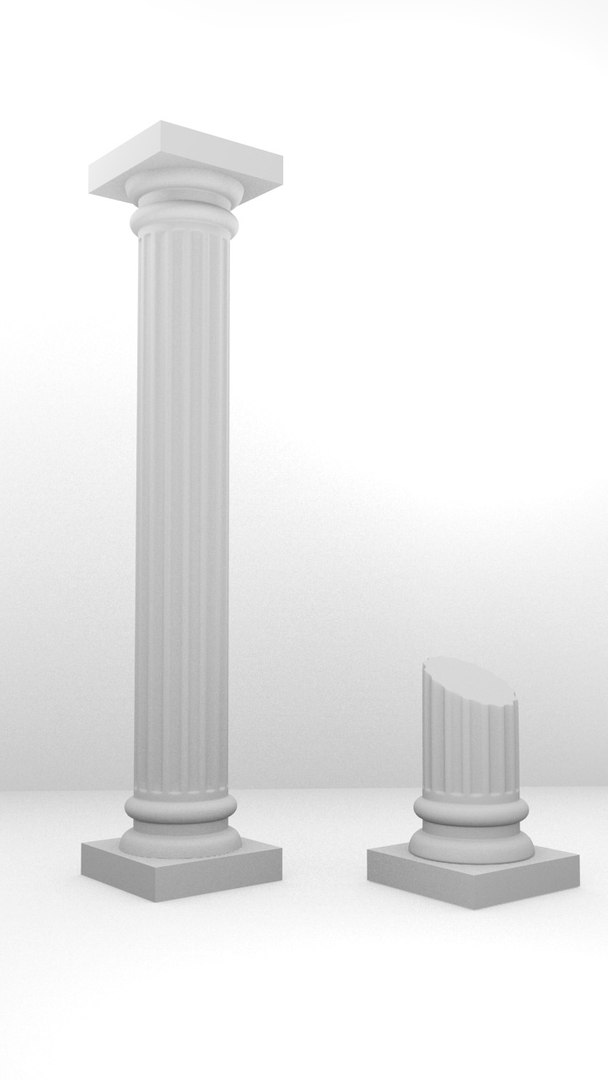 3D Tuscan Columns - TurboSquid 1571470