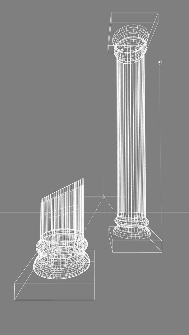 3D Tuscan Columns - TurboSquid 1571470