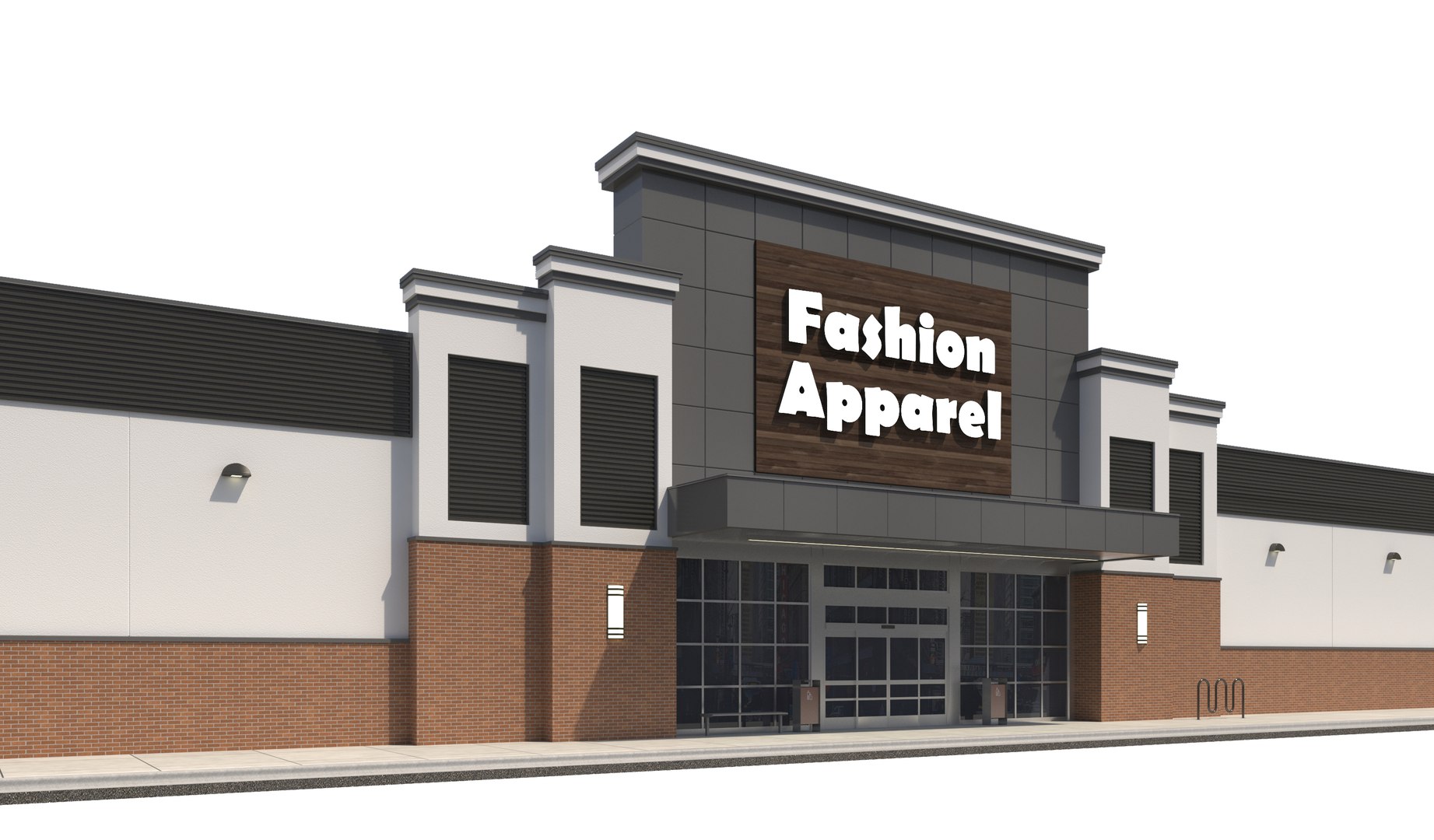 Exterior Retail Store 3D Model - TurboSquid 1343122