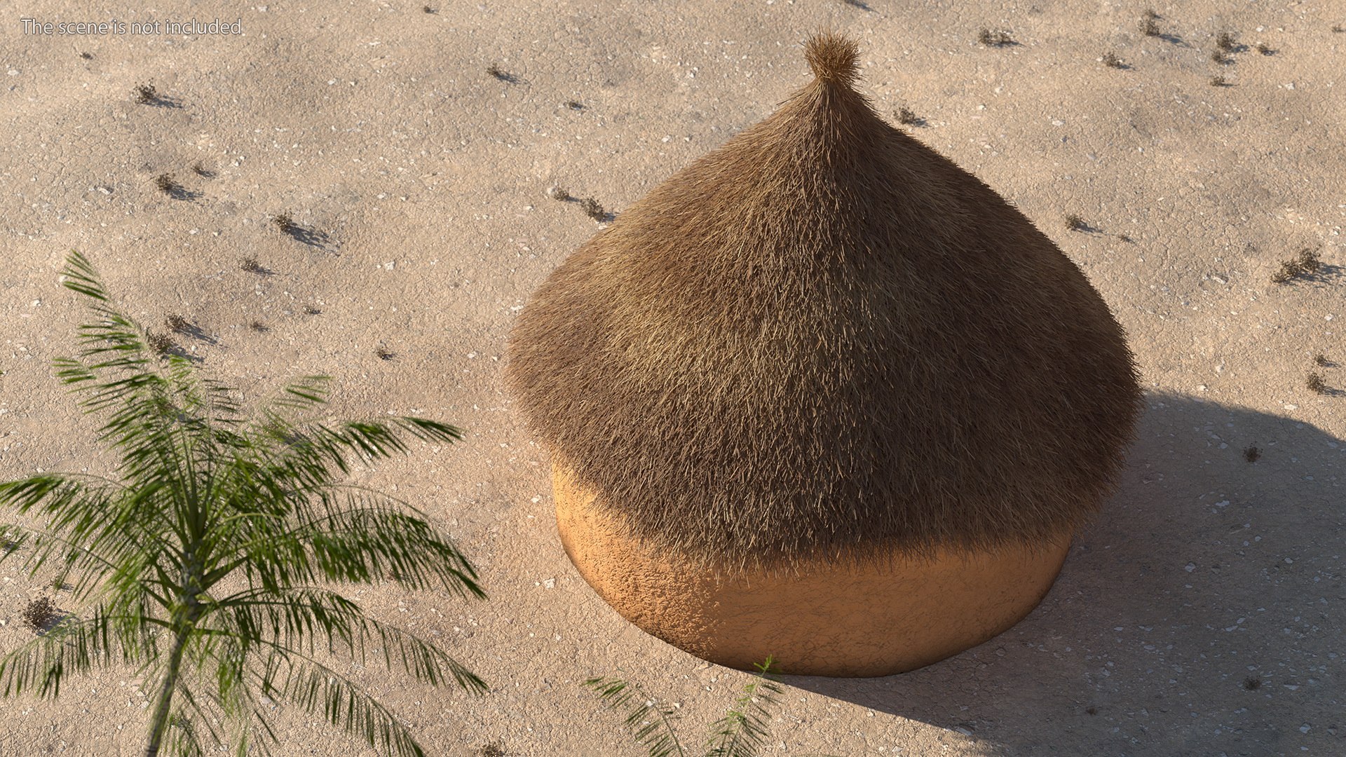 Traditional African Mud Hut Fur Model - TurboSquid 1784452