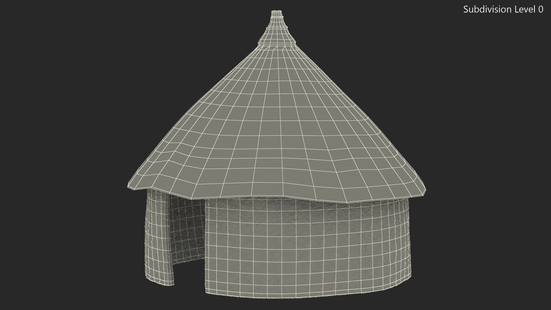Traditional African Mud Hut Fur Model - TurboSquid 1784452