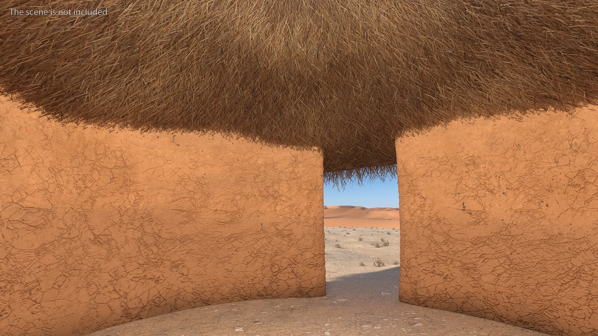 Traditional African Mud Hut Fur Model - TurboSquid 1784452