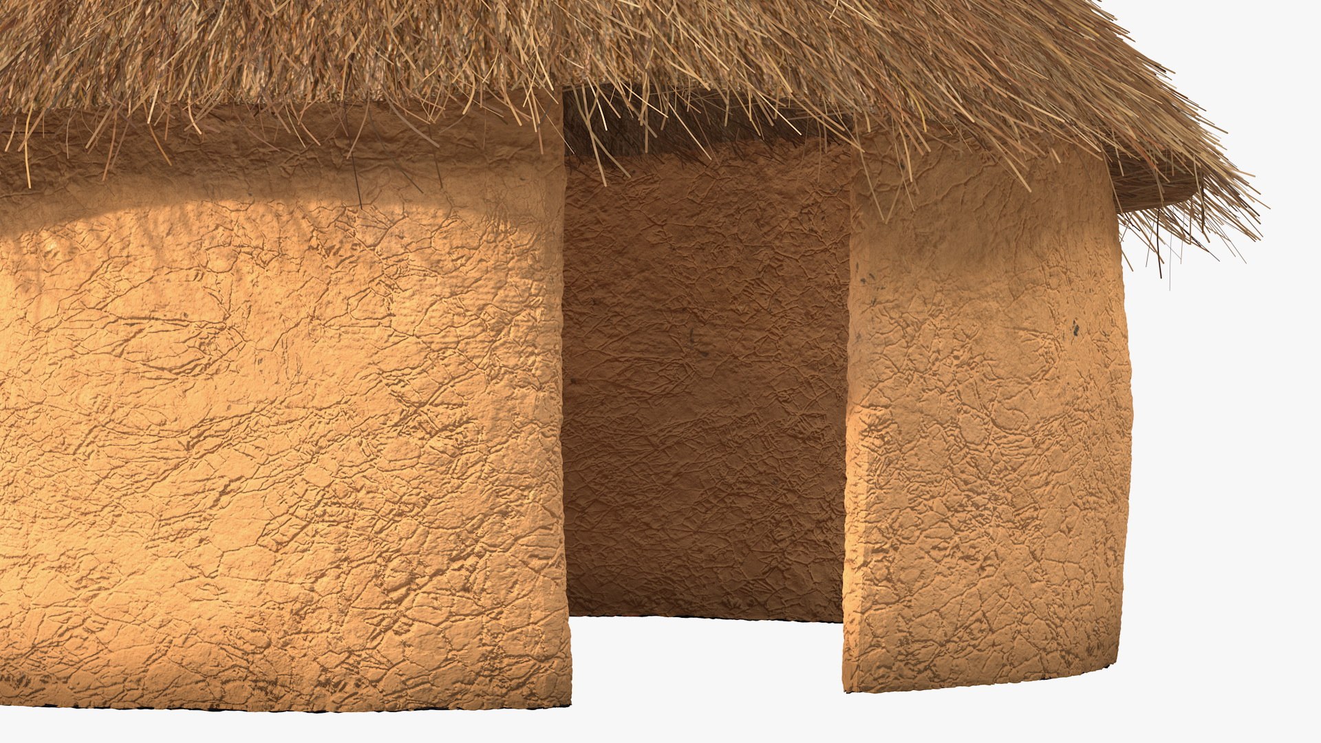 Traditional African Mud Hut Fur Model - TurboSquid 1784452