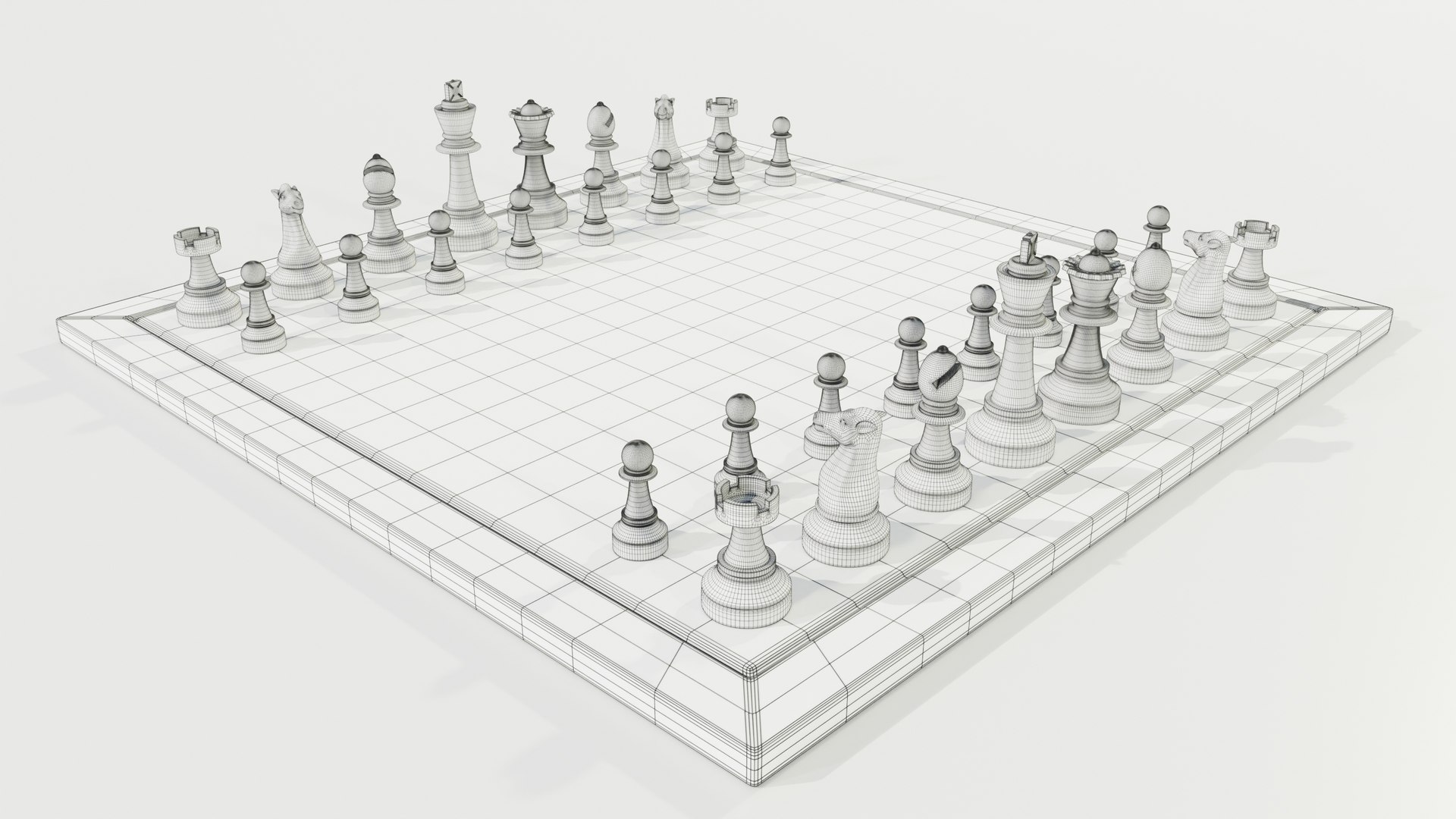 3D Chess Set Model - TurboSquid 1980804