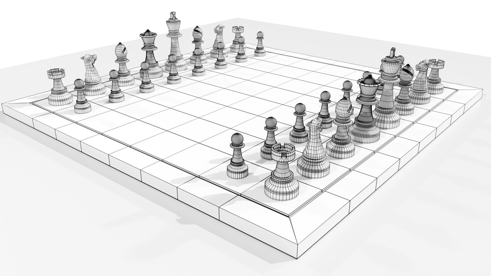3D Chess Set model - TurboSquid 1980804