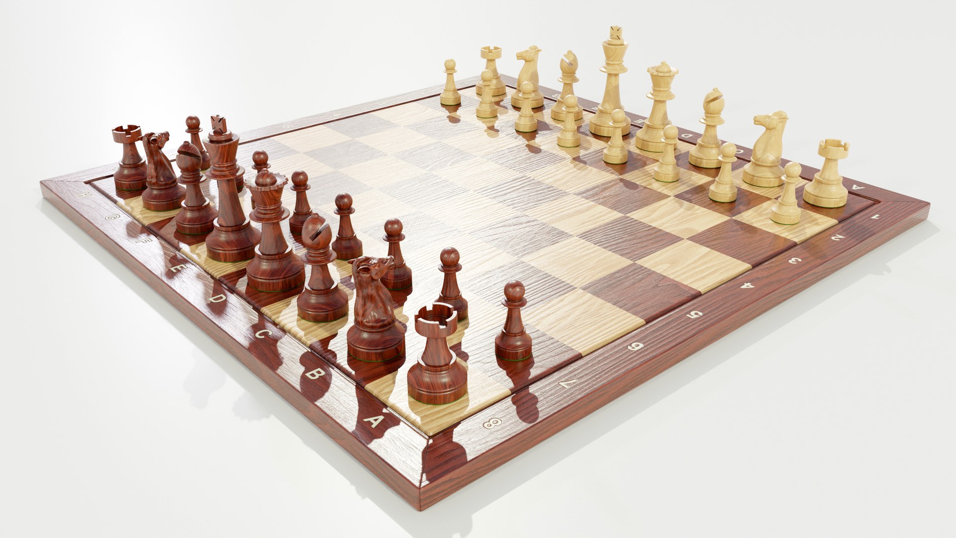 3D Chess Set Model - TurboSquid 1980804