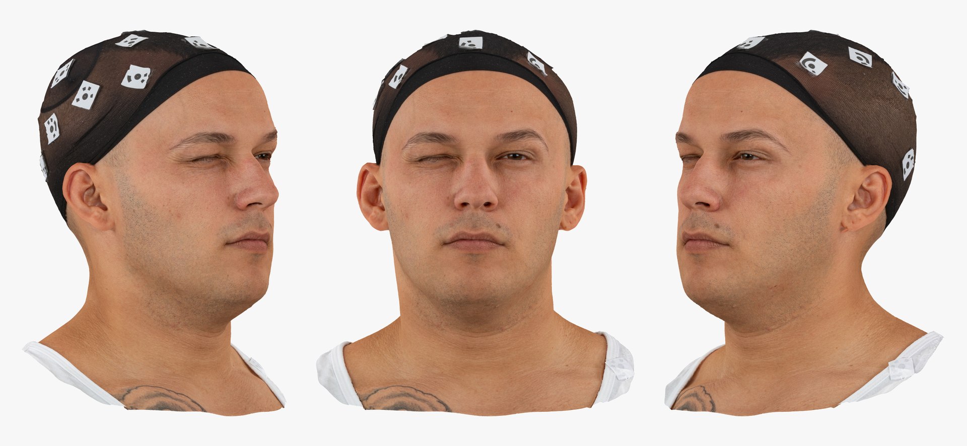 Marcus human head wink model - TurboSquid 1608398