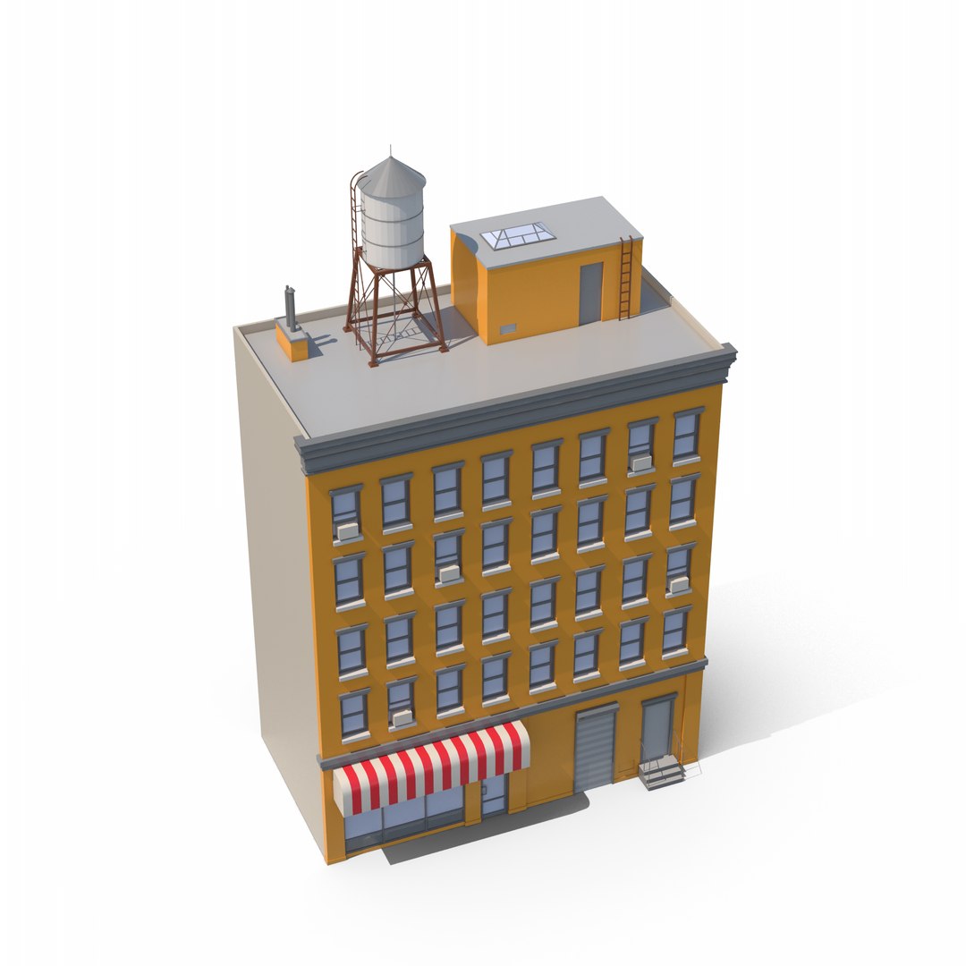 3D Model Apartment Building 46 - TurboSquid 2088317