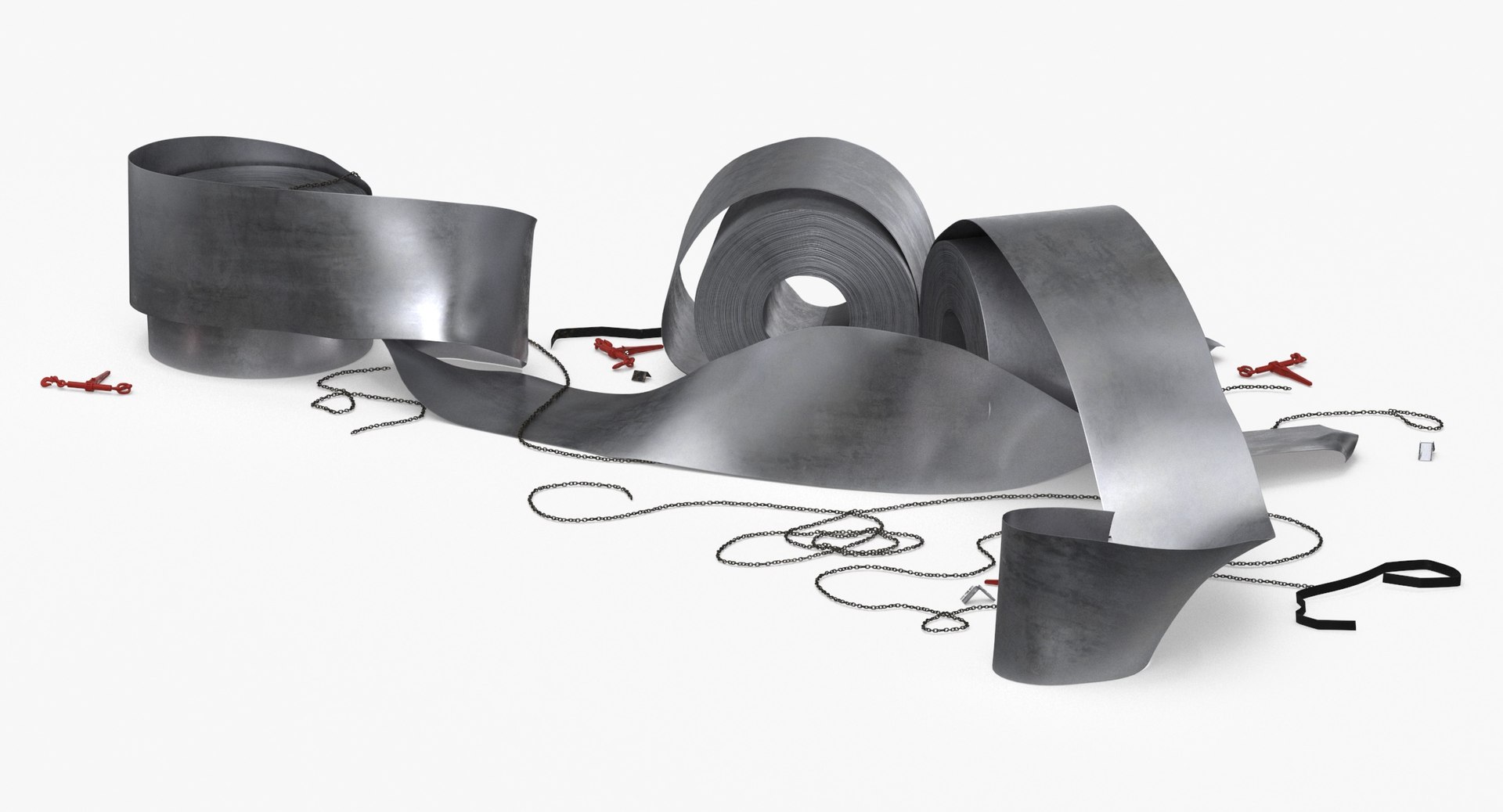 Metal sheet Coil 3 Coil 3D model - TurboSquid 2031544