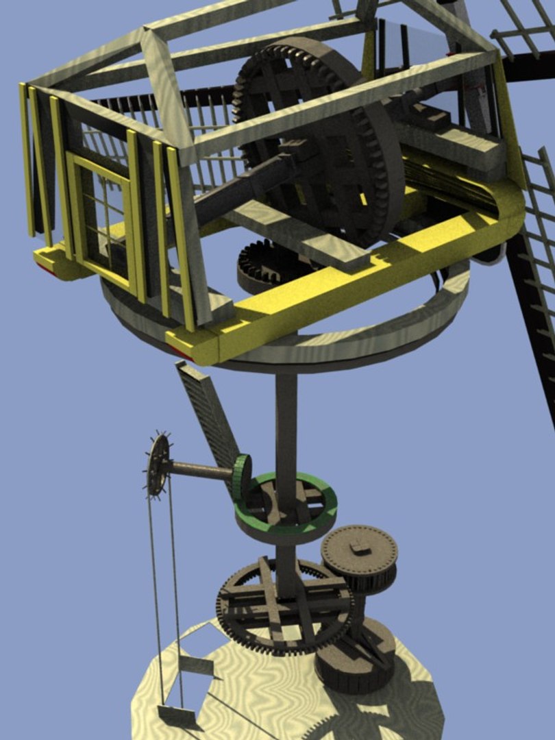 3d Realistic Windmill
