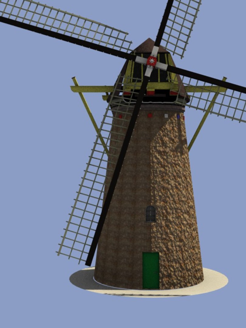 3d Realistic Windmill