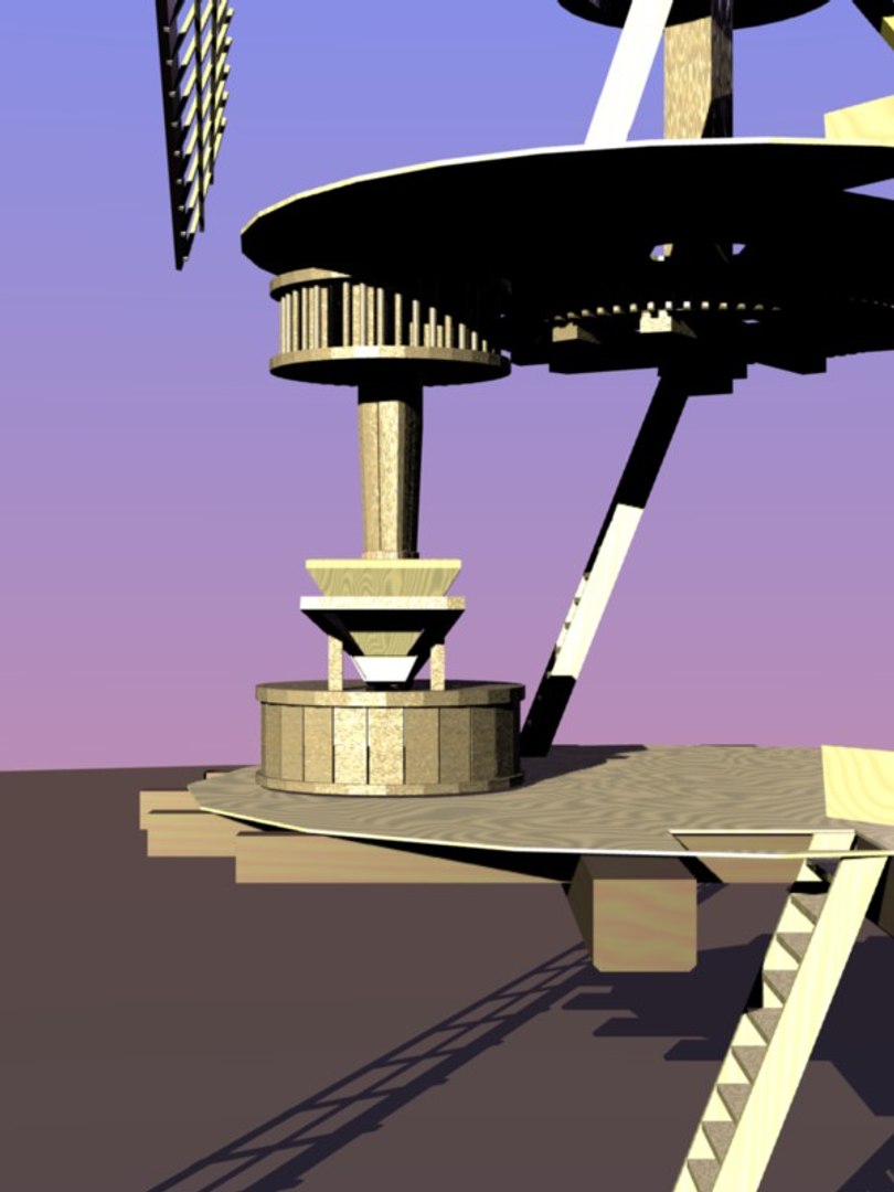 3d Realistic Windmill