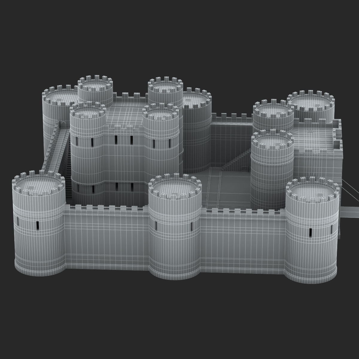 3d medieval castle