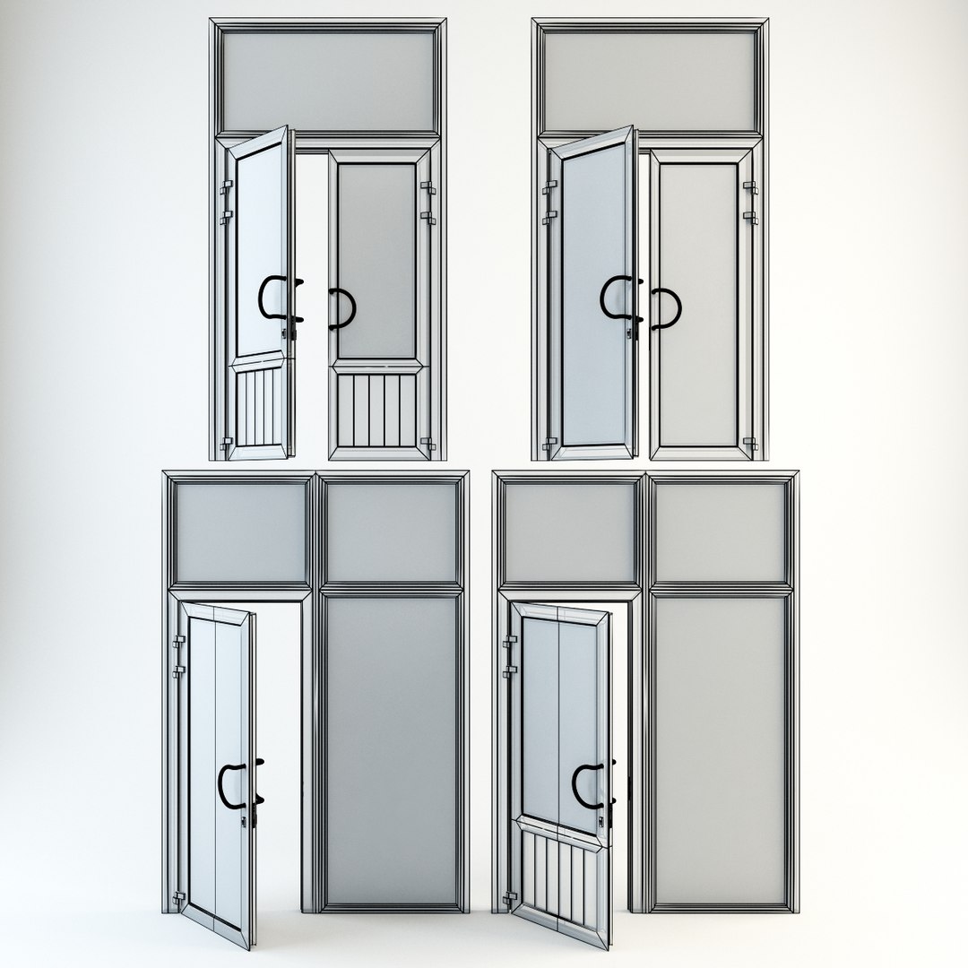 Entrance Pvc Doors 3ds
