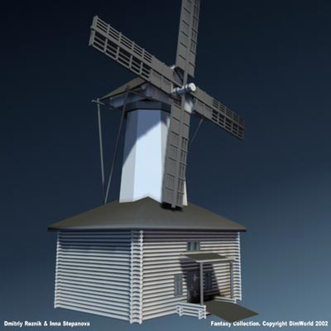 Fantasy Medieval Windmill Blacksmith Max