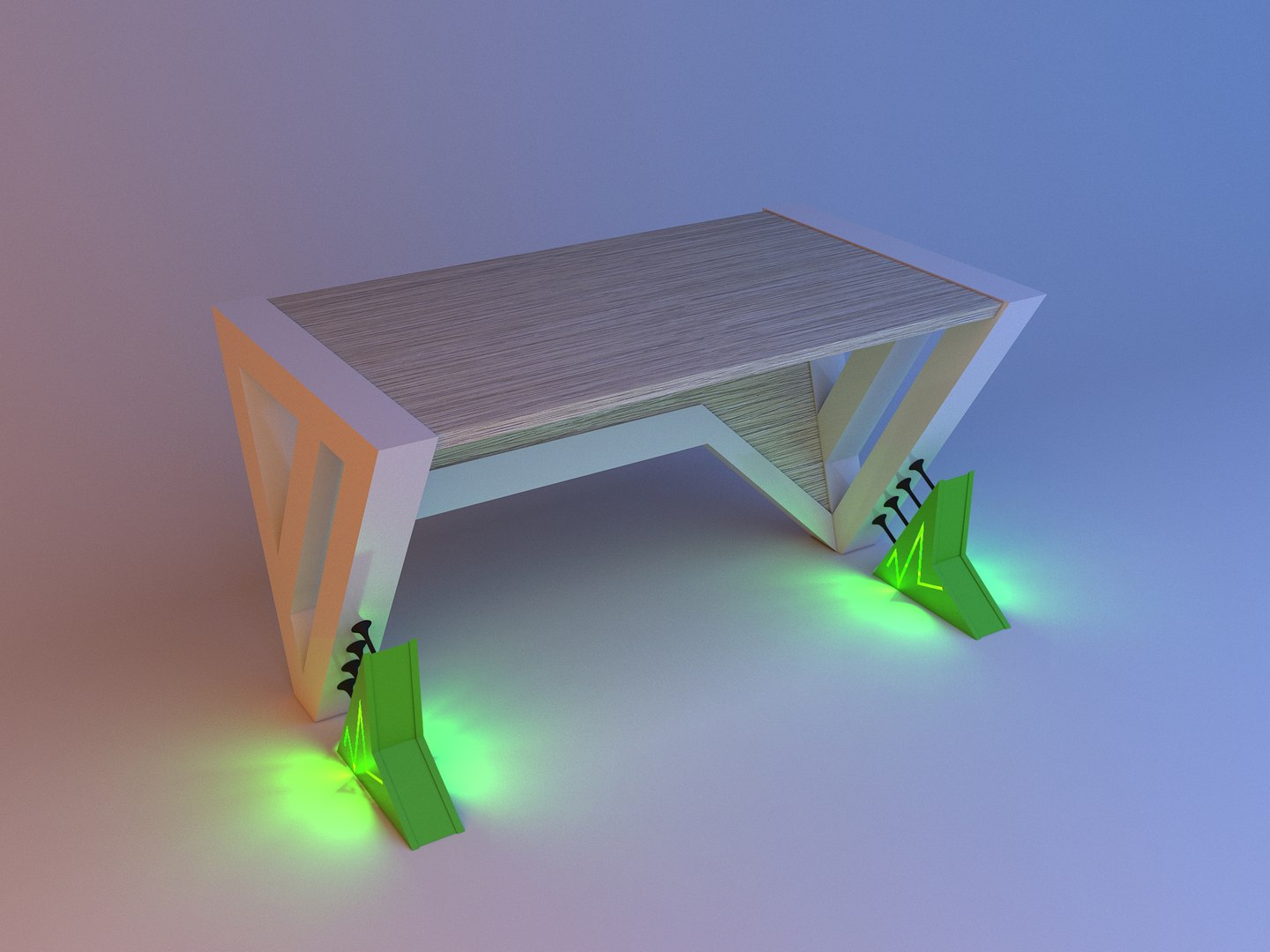 3D Modern Future Scifi Desk-table - TurboSquid 1785417