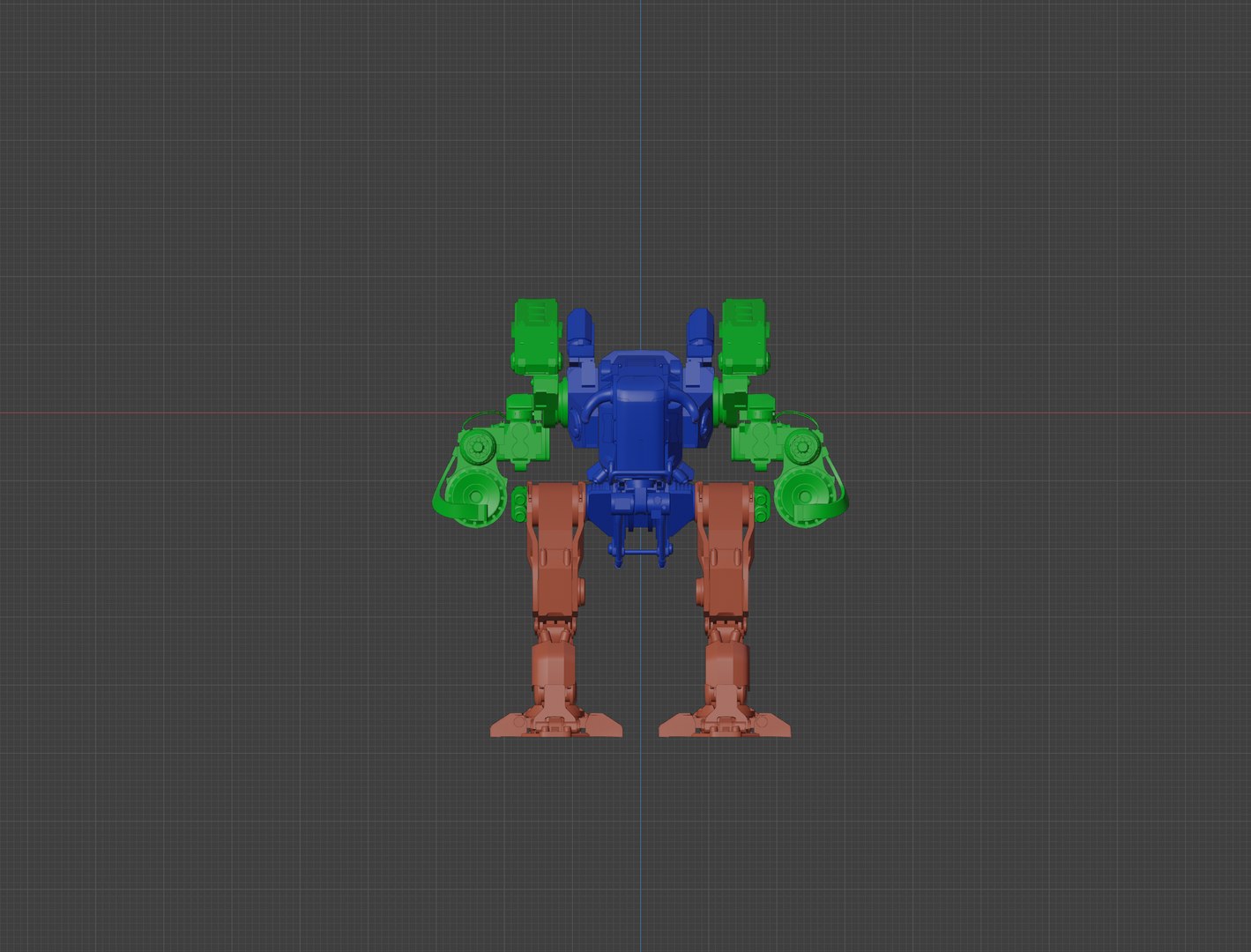 Stylized Combat Robot PBR LowPoly Game-ready VR AR Low-poly 3d Model 3D ...