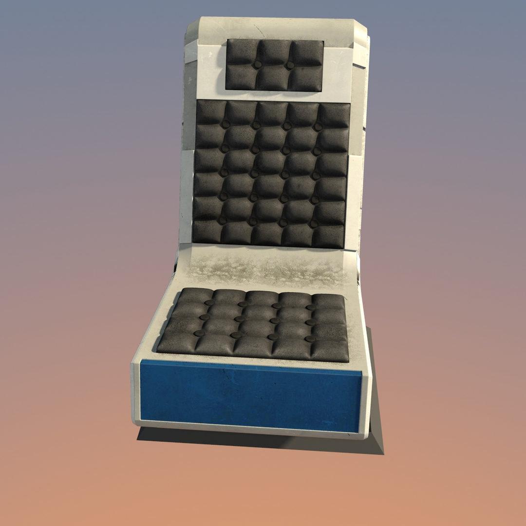 futuristic sci-fi spaceship chair max