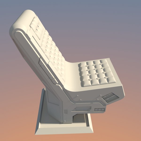 futuristic sci-fi spaceship chair max