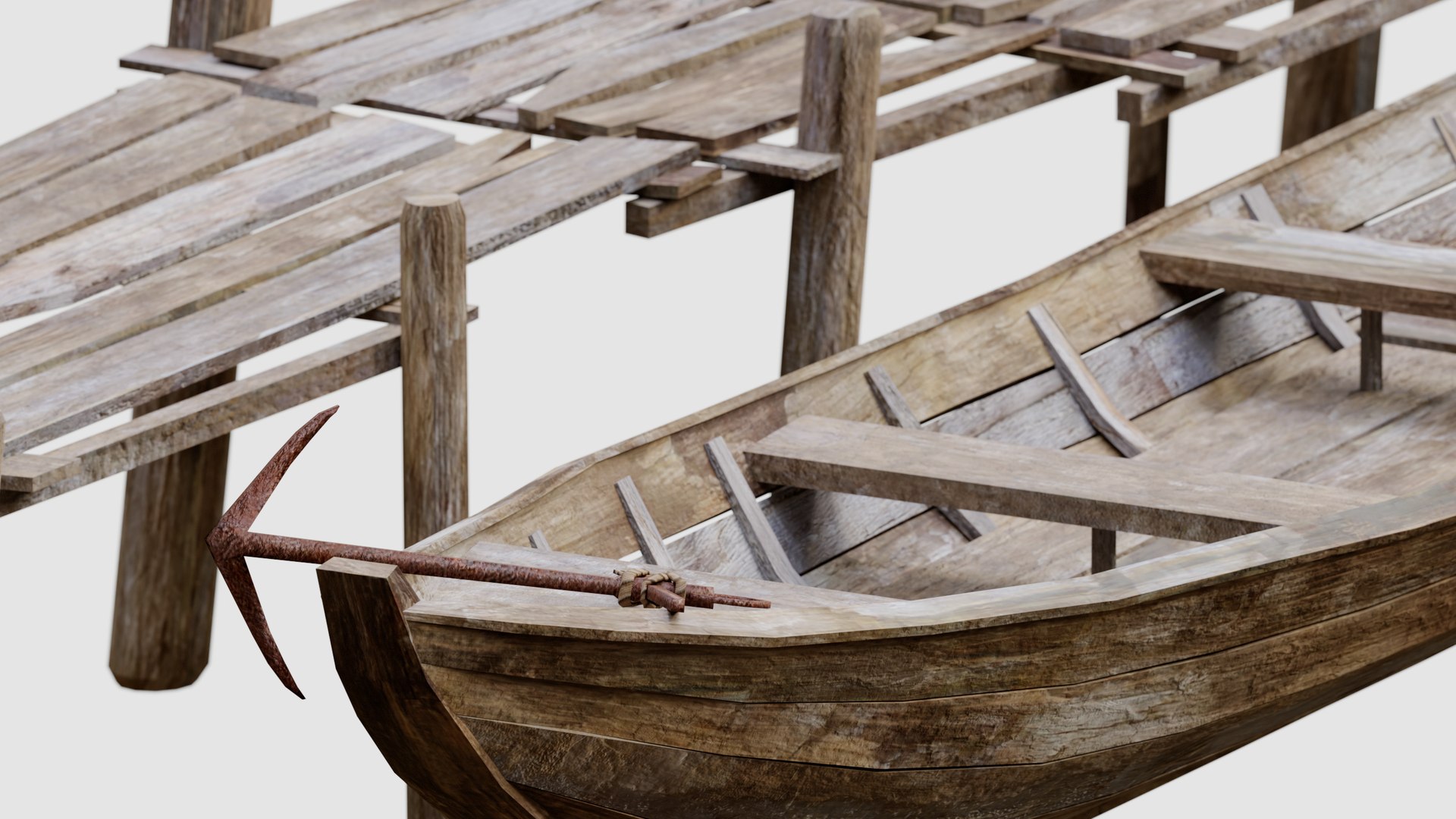 3D Wooden Fisher Cabin Collection - TurboSquid 2318082