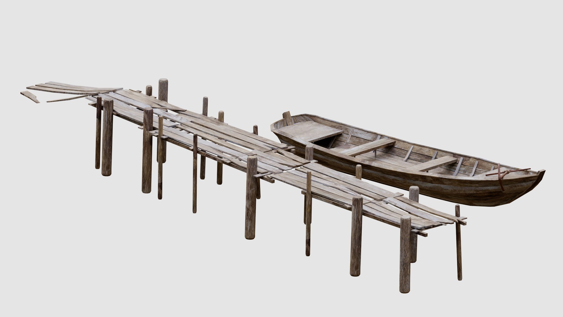 3D Wooden Fisher Cabin Collection - TurboSquid 2318082