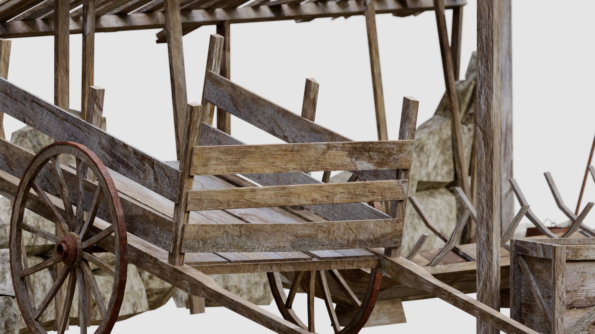 3D Wooden Fisher Cabin Collection - TurboSquid 2318082