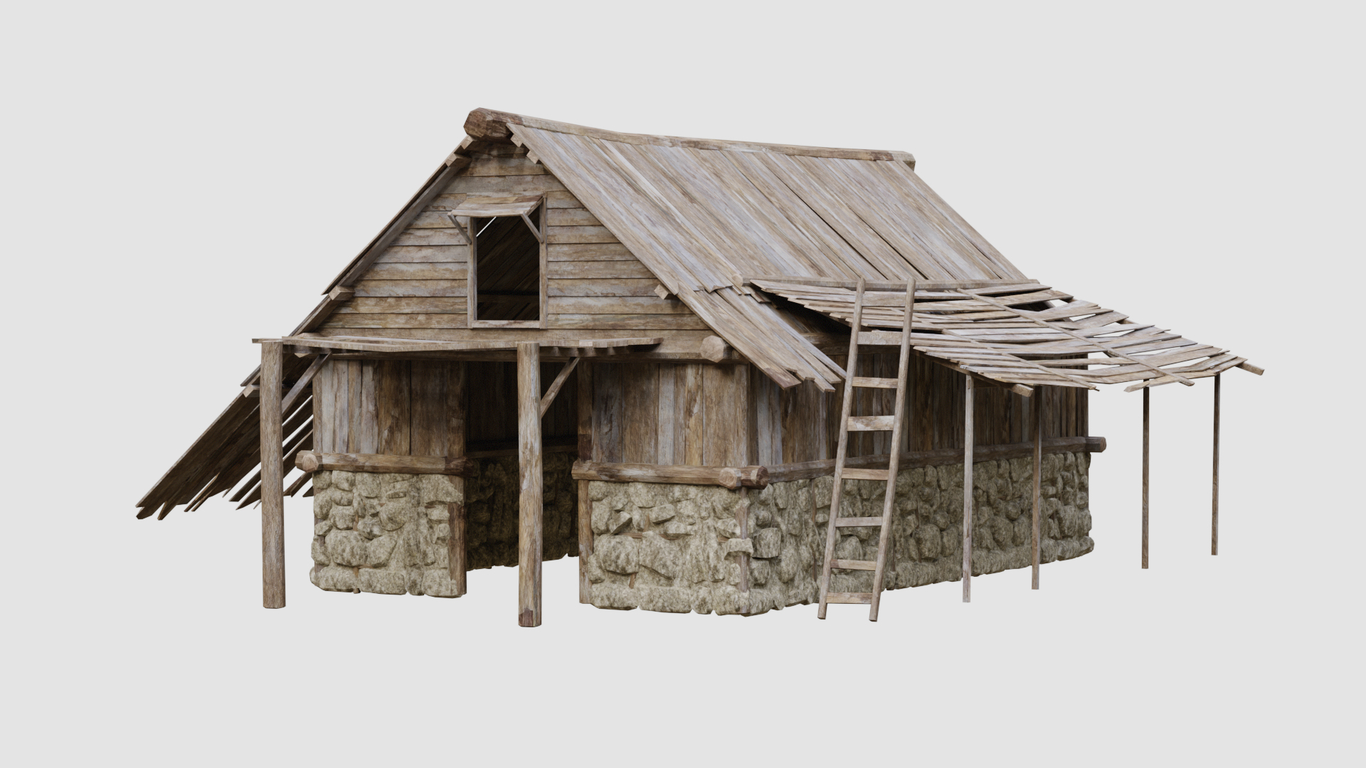 3D Wooden Fisher Cabin Collection - TurboSquid 2318082