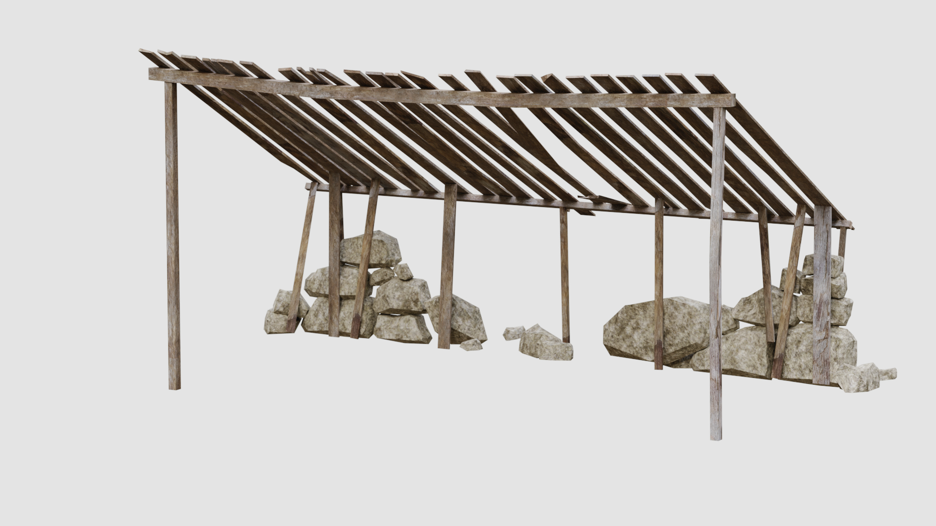 3D Wooden Fisher Cabin Collection - TurboSquid 2318082