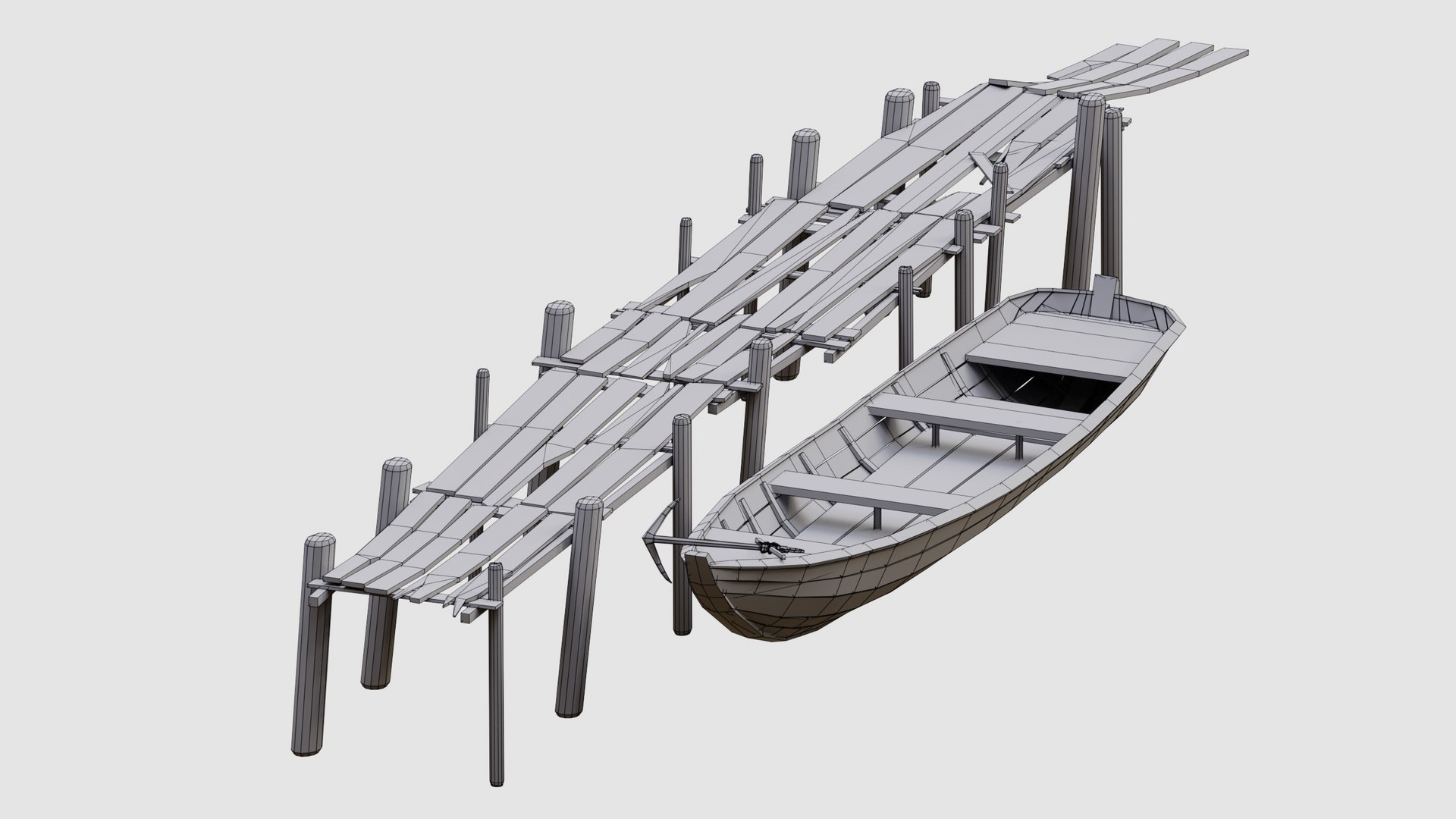 3D Wooden Fisher Cabin Collection - TurboSquid 2318082