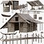 3D Wooden Fisher Cabin Collection - TurboSquid 2318082