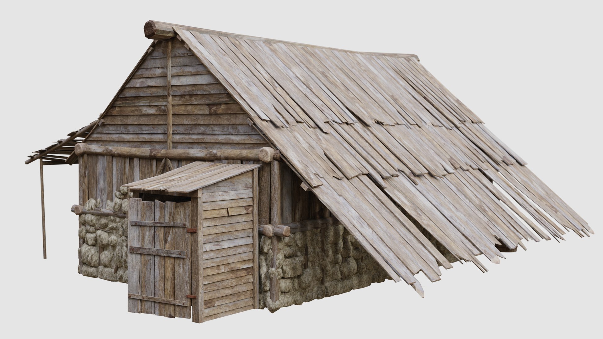 3D Wooden Fisher Cabin Collection - TurboSquid 2318082