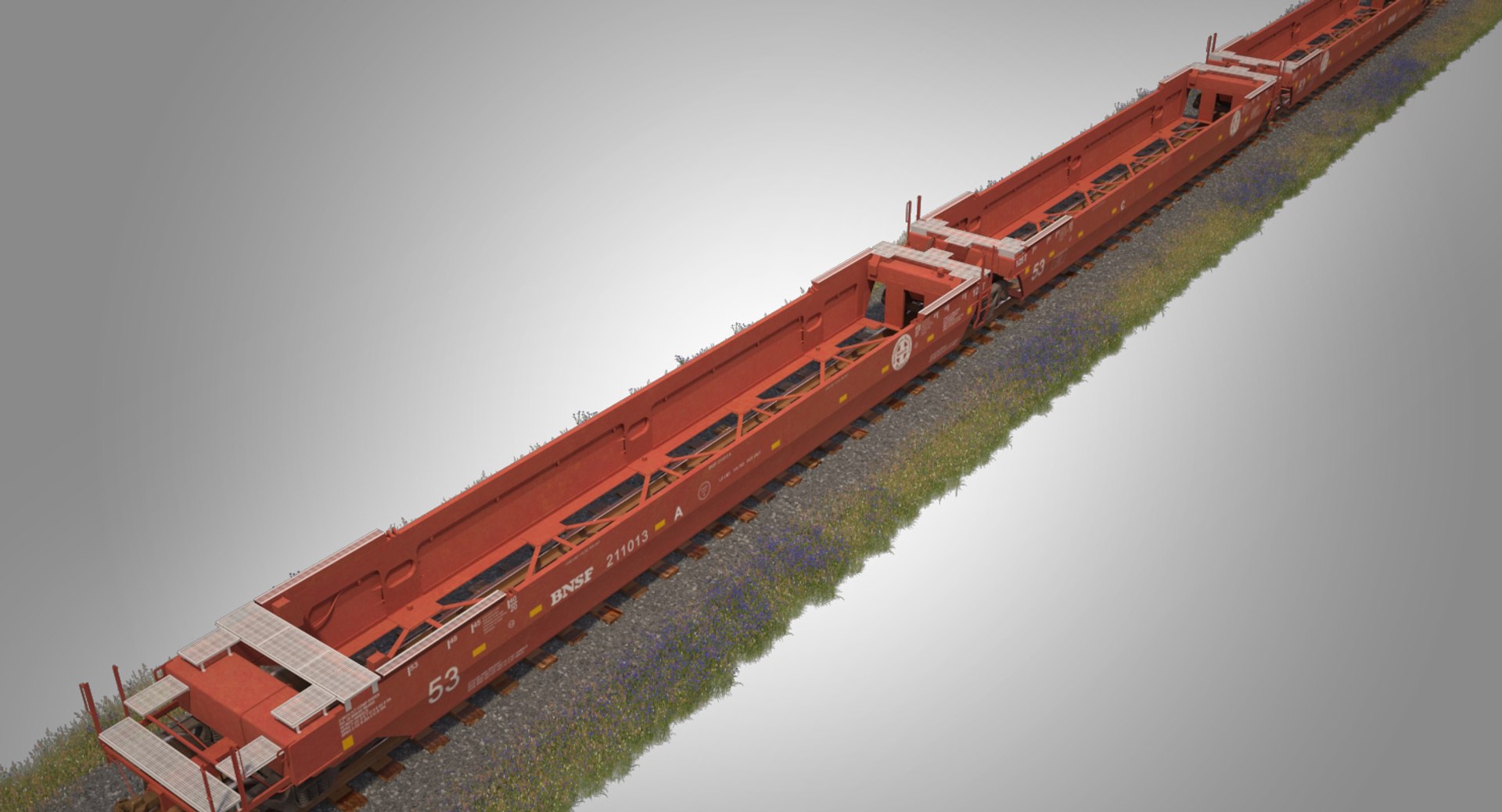 3d Double Stack S635 Containers