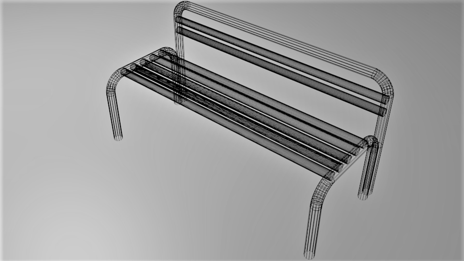 3D bench 5 - TurboSquid 1548817
