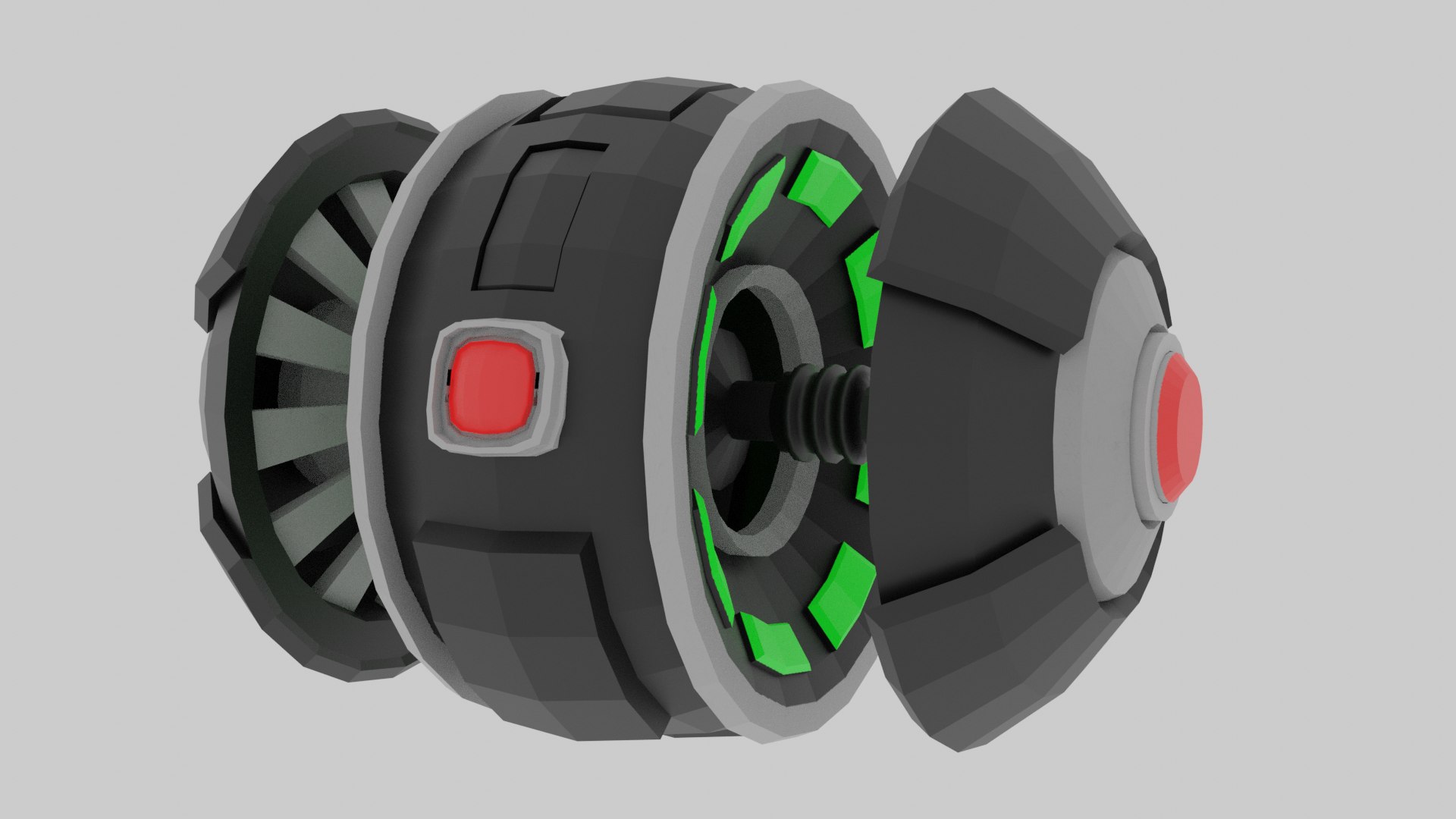 Spherical Laser Turret 3D Model - TurboSquid 2361582