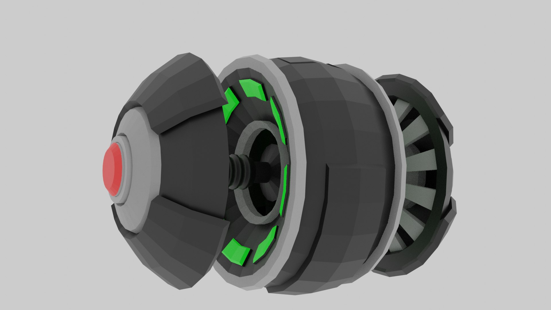 Spherical Laser Turret 3D Model - TurboSquid 2361582