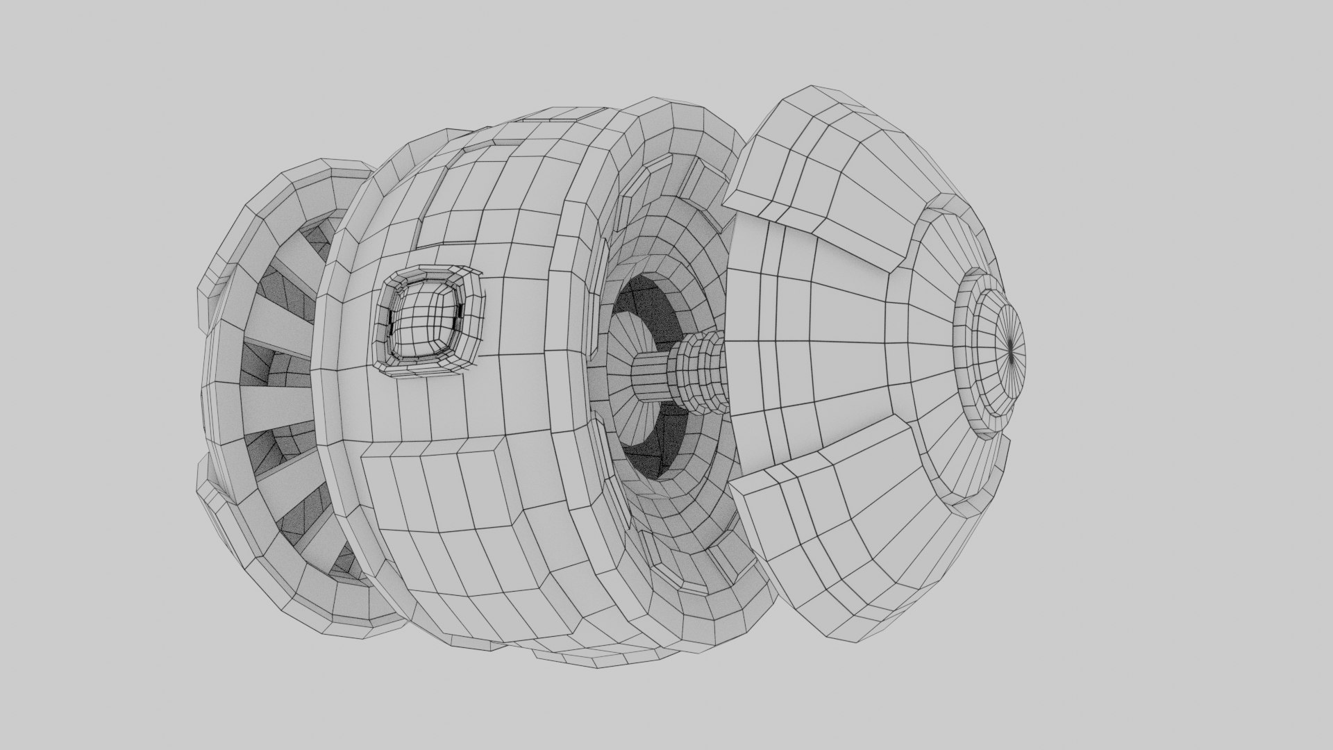 Spherical Laser Turret 3D Model - TurboSquid 2361582