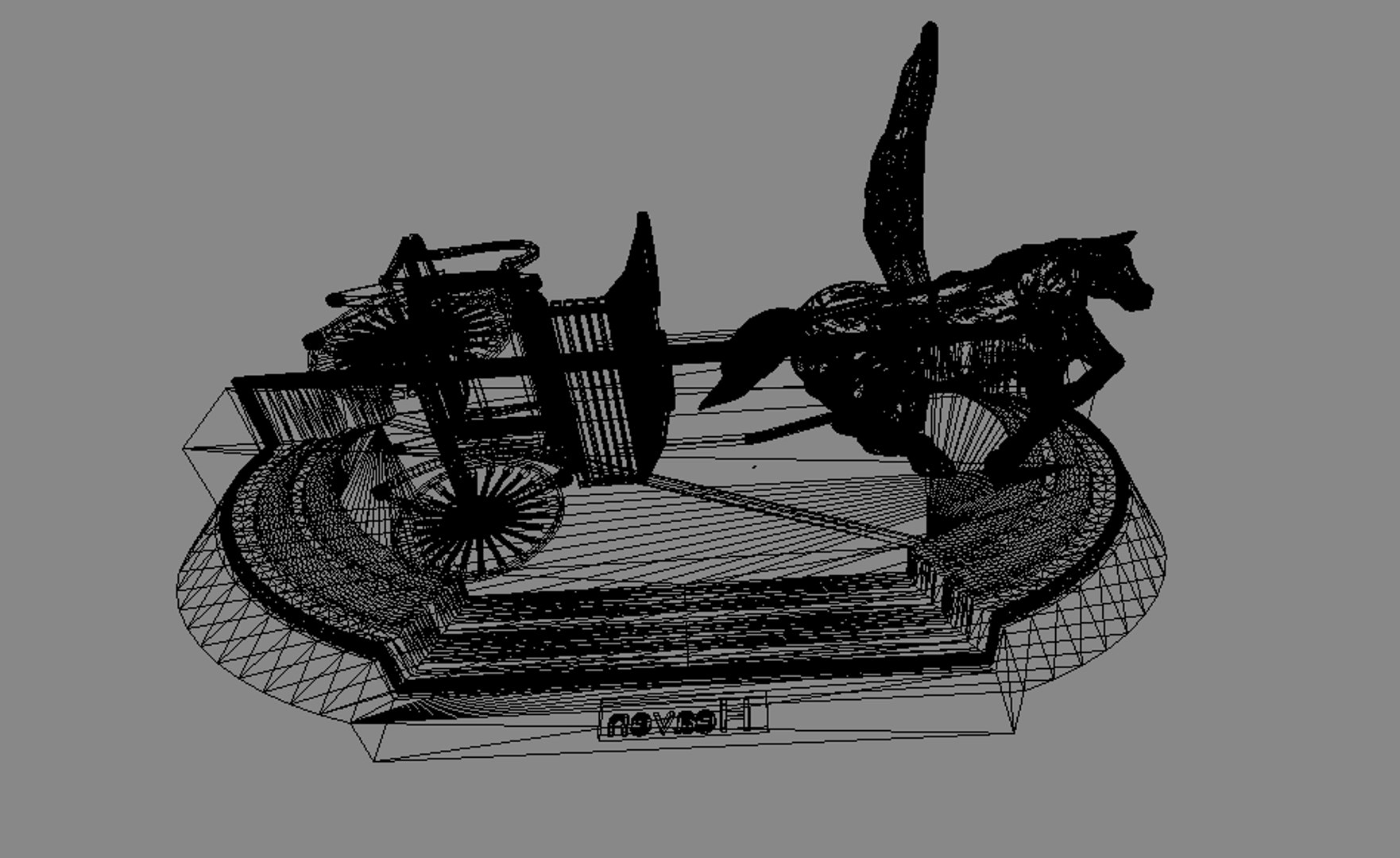Statue Carriage Silver 3D Model - TurboSquid 1679118