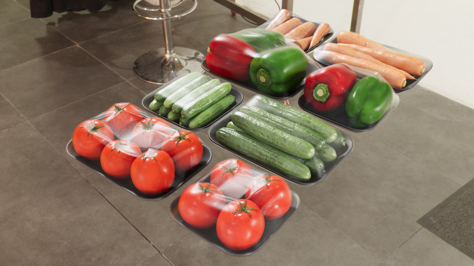 3D Set Vegetables - TurboSquid 2265548