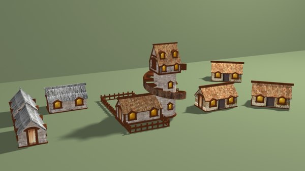 3D Medieval-Village Models | TurboSquid