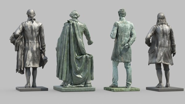 modelo 3d Colección Estatuas de los Padres Fundadores - TurboSquid 1635478