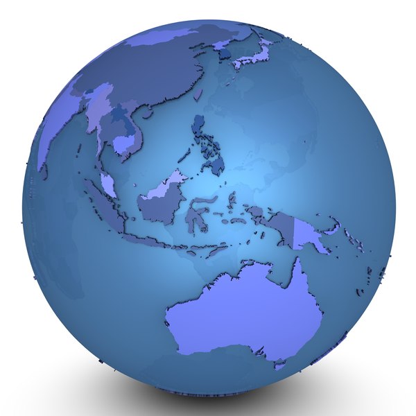 planet earth countries 3d c4d