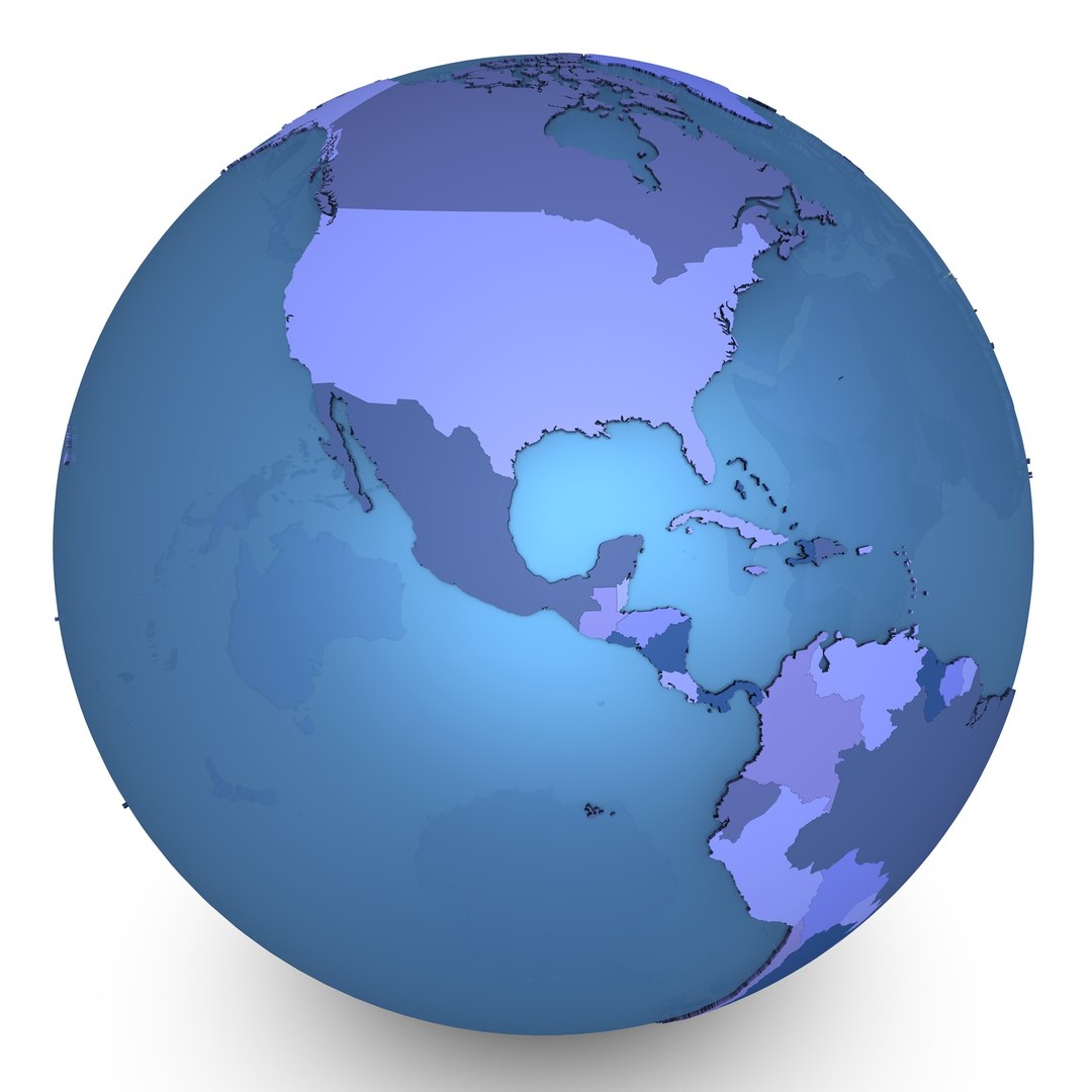 Planet Earth Countries 3d C4d