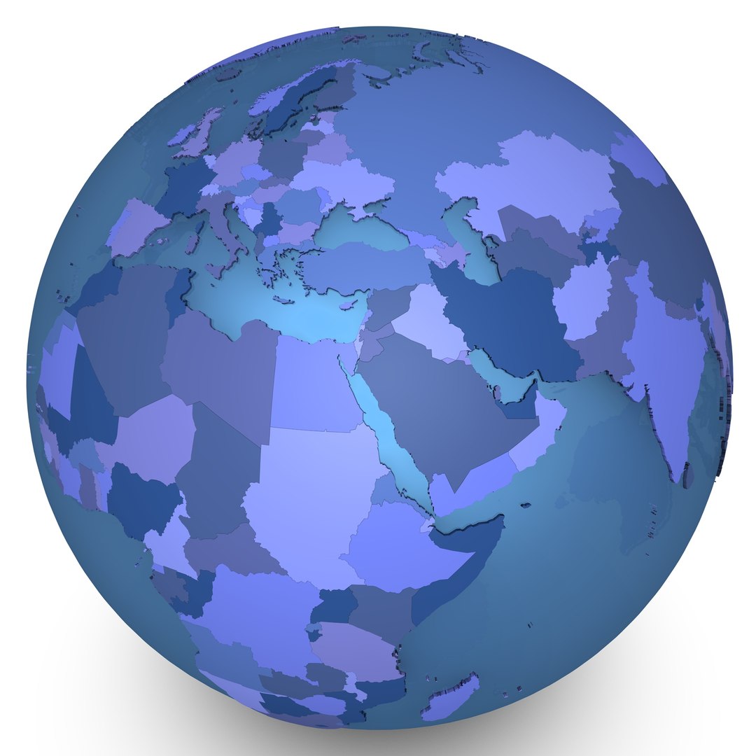 Planet Earth Countries 3d C4d