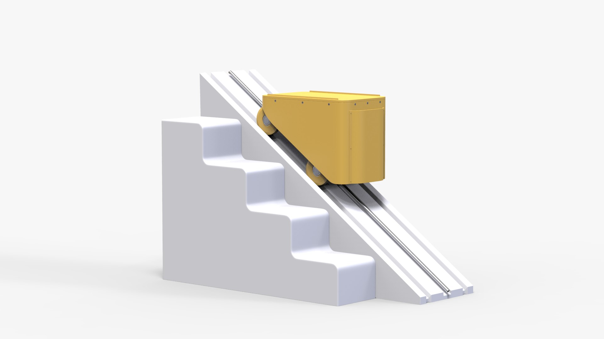 3D Inclined Platform LiftRail - TurboSquid 2395649